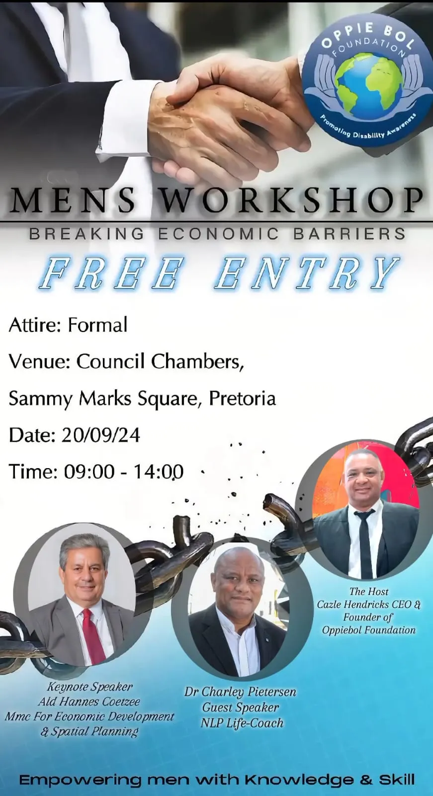 Oppie Bol Foundation Men's Workshop