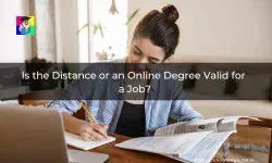 Is the distance or an online degree valid for a job?