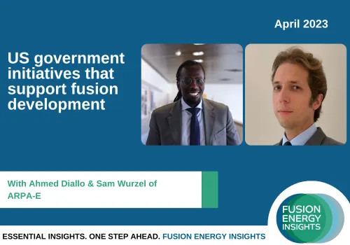 US government initiatives for fusion energy development