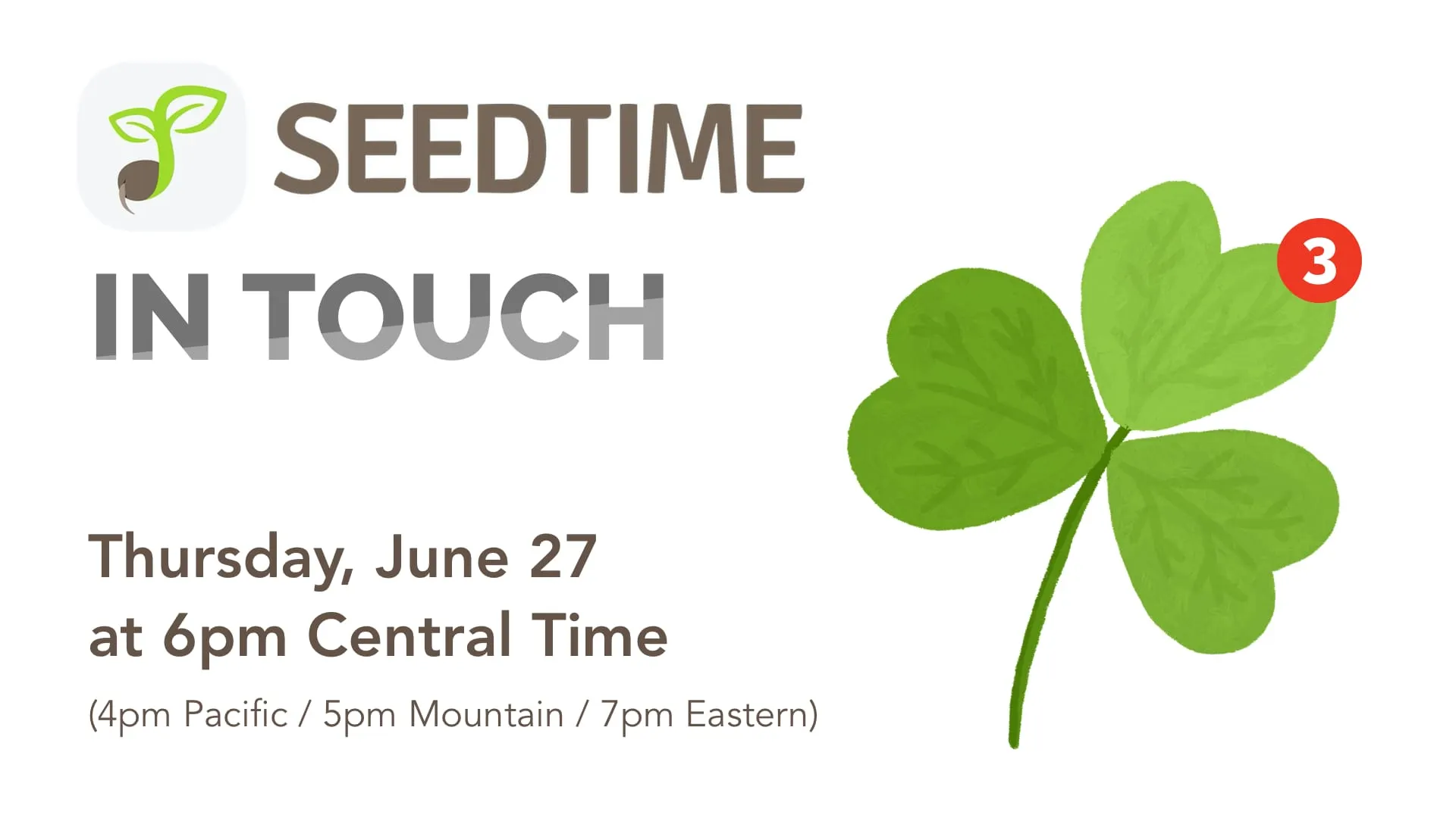 New Seedtime Mobile Release Event